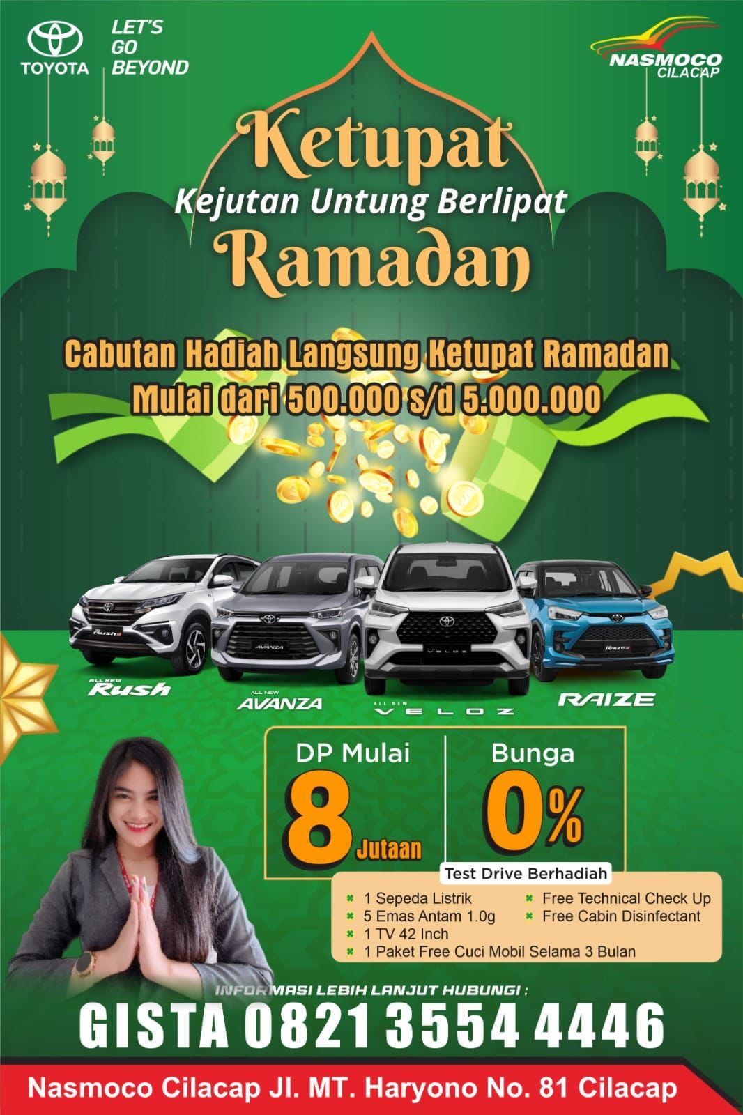Nasmoco Cilacap - Telp/Wa 0821-3554-4446 Gista - Promo Terbaik Disini